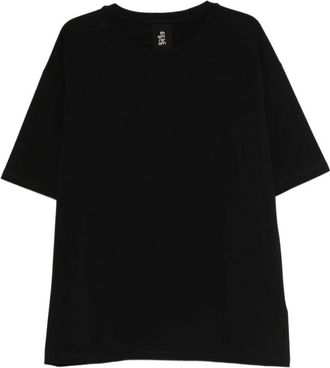 Thom Krom Homme, Tops, Noir, Taille: XL T-shirt avec imprim&eacute; au dos