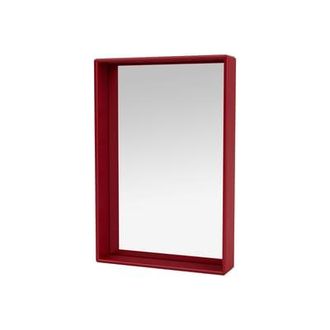 Montana Miroir mural Colour Frame - Rouge - Verre miroir - Designer Peter J. Lassen