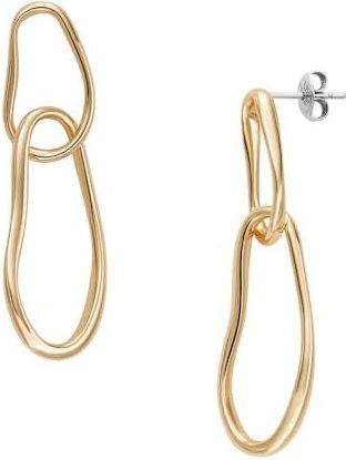 Skagen Boucles doreilles Skagen pour femmes, en laiton, avec fermeture à poteau