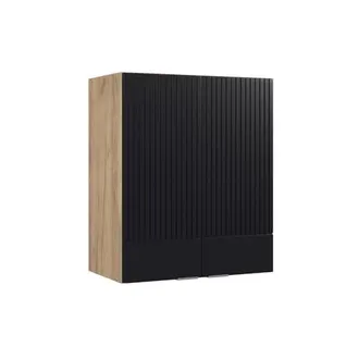 Vicco El&eacute;ment Haut de Cuisine Fame-Line, Noir ray&eacute;, 60 cm