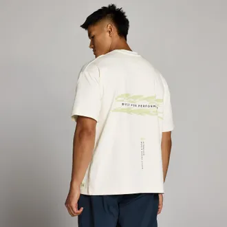 MyProtein T-shirt graphique Hybrid Built For Performance MP homme - Blanc vintage - XL