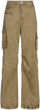 Ganni COTTON VERFLÜGETE LAGE - KHAKI