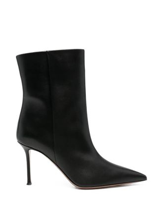 Aquazzura Boots Leather Black Harper