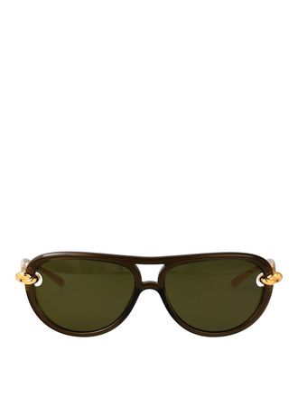 Bottega Veneta Sonnenbrille - Grün