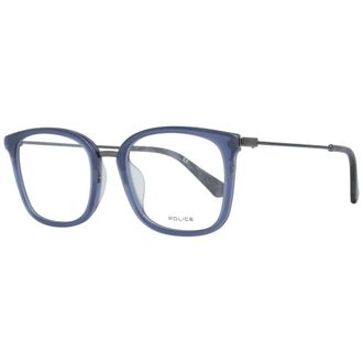 Police Homme, Accessoires, Bleu, Taille: ONE Size Montures Optiques Bleues pour Hommes