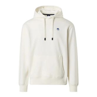 North Sails Hoodie mit Logo-Patch - - Sweatshirts & Hoodies - Herren - Wei&szlig; - M