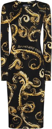 Versace Jeans Couture Knielanges Kleid - Schwarz