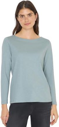 Cecil 3227273 T-Shirt Basique à Manches Longues, Bleu Menthe Clair, XXL Femmes
