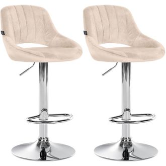 Clp 2er Set Barhocker Milet Samt c