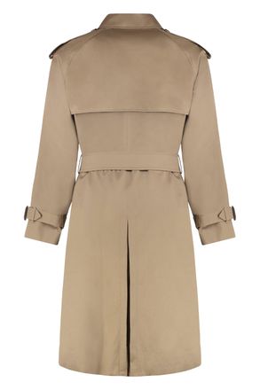 Burberry Mens Chestwood Trench Coat Brown Cotton Raincoats