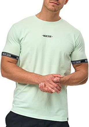 Indicode Hommes Lutzy Shirt | T-Shirt à col Rond Quiet Wave XL