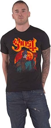 Ghost T Shirt Hunters Moon Band Logo Nouveau Officiel Homme Noir Size L