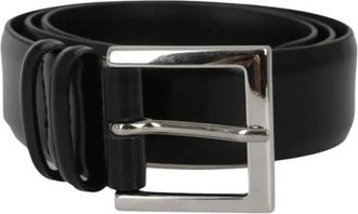 Orciani Homme, Accessoires, Noir, Taille: ONE Size Classic Leather Belt