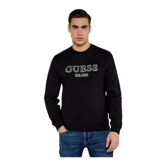 Guess Homme, Sweatshirts et sweats &agrave; capuche, Noir, Taille: L Sweat ML coton