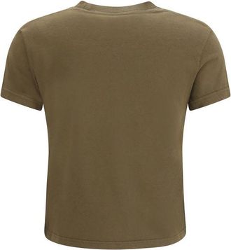Alexander Wang Logo-Print Cotton T-Shirt - Bicolor