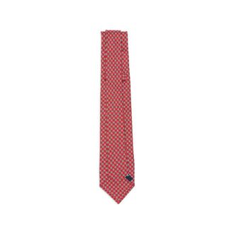 Barba Silk Floral Necktie - Red