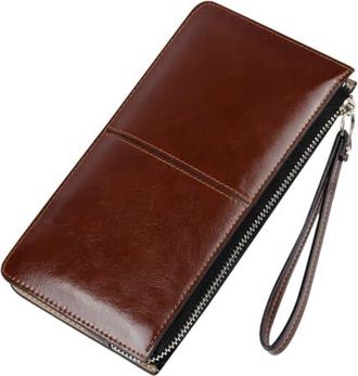 Generic Portefeuilles pour femme - Grand sac à main avec dragonne - Portefeuille pour téléphone - Joli long et fin - Pour la vie quotidienne - Avec bandoulièr