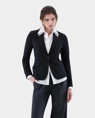 van Laack Blazer gerippt aus Samt