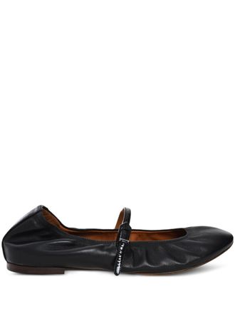 Lanvin Ballerinas aus Leder - Schwarz