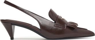 Tommy Hilfiger Pumps Th Penny Bar Pointy Sling Back FW0FW09535 Braun