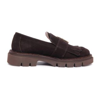 Luca Grossi Wildleder Loafer Schuh Made in Italy - - Shoes - Damen - Braun - 36 1/2 EU