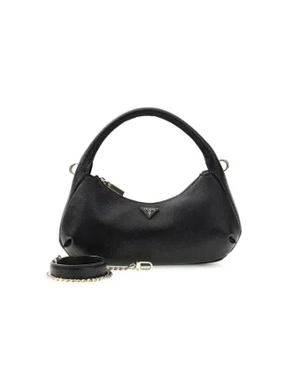 Guess Womens Hobo Bag Black Polyurethane - Handbags