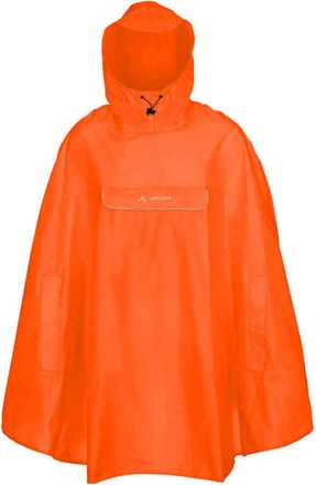Vaude Valdipino Rad-Regenponcho - Leicht, Wasserdicht & Umweltfreundlich | Bluesign-zertifiziert | mit Eco Finish | Integrierte Tasche Green Shape-Label, Or