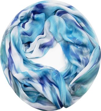 Glamexx24 Loop Schal f&uuml;r Damen Sommer Schlauchschal Farbverlauf Rundschal Leichter Regenbogen Loopschal Halstuch