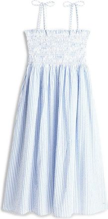 Tommy Hilfiger Damen Kleid SWIMSHOP SEERSUCKER SMOCKED