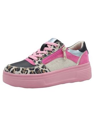Tamaris Comfort baskets plateformes femme avec fermeture &eacute;clair low top, Pink Multi, 38 EU