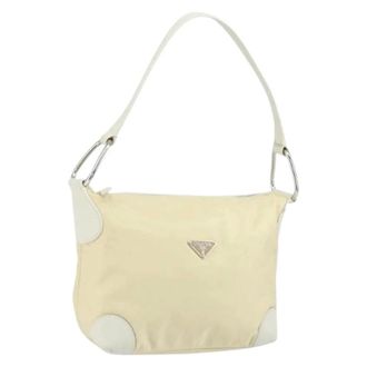 Prada Sac &agrave; bandouli&egrave;re vintage en nylon Pre-owned - Femme - Pre-owned - Beige - Taille: ONE Size