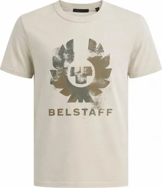 Belstaff T-Shirt London Retro Blur Phoenix Logo Regular Cut Phoenix-Logo mit Belstaff Schriftzug im Spray-Effekt