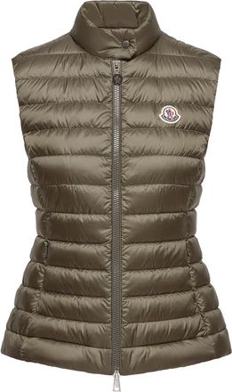 Moncler Moncler Doudoune Sans Manches Igens, Femme, Vert, Taille: 00
