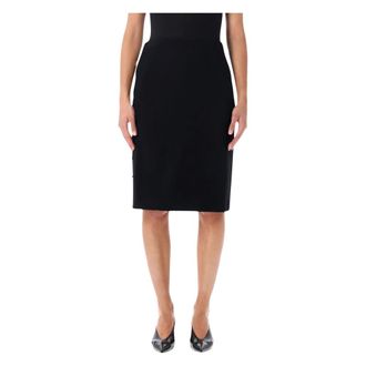 Versace Jupe crayon stretch cady - Femme - Jupes - Noir - Taille: 40 FR