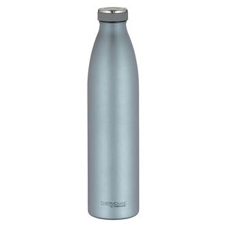 Thermocafé by Thermos TC BOTTLE ice blue mat 1,00l, Isolierflasche aus Edelstahl, kohlensäurefest, 12h heiß 24h kalt, Auslaufsicher, für Schule, Unterwegs & Büro