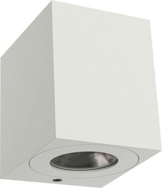 Nordlux Applique murale canto Kubi 2 Aluminium Blanc, H.10.4 - IP44 - led Module / Nordlux Ext&eacute;rieur