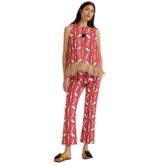 La DoubleJ Damen, Hosen, Rot, LGr&ouml;&szlig;e