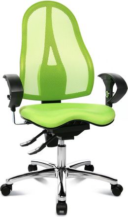 Topstar Topstar ST19UG05 Sitness 15, ergonomischer Bürostuhl, Schreibtischstuhl, inkl. höhenverstellbare Armlehnen, Bezugsstoff apfelgrün