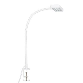 Briloner Leuchten - LED Klemmleuchte, Tageslicht Klemmlampe, Schreibtischlampe inkl. Kabelschalter, dreh- und schwenkbar, B&uuml;rolampe 7,5 Watt, 800 Lumen, Wei&szlig;, 