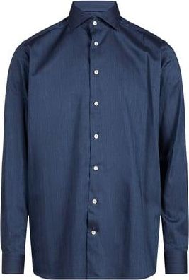 Eton Chemise droite col classique en coton