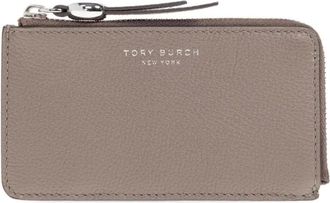 Tory Burch Femme, Accessoires, Beige, Taille: ONE Size Romy Zip Card Case