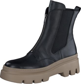 Paul Green Damen Chelsea-Boots, Frauen Chelsea Boots,halbstiefel,Kurzstiefel,uebergangsschuhe,uebergangsstiefel,flach,Schwarz (Black),42 EU / 8 UK