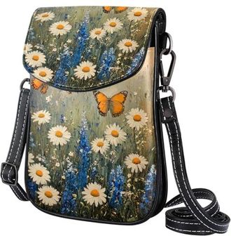 Generic Petit sac à bandoulière en cuir pour femme, esthétique, décontracté, sac à bandoulière avec sangle réglable, pour le shopping, la randonnée, un usage 