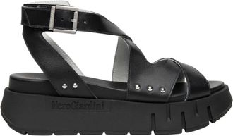 Nero Giardini Femme, Chaussures, Noir, Taille: 37 EU Sandales Plates