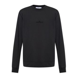 Stone Island Homme, Sweatshirts et sweats &agrave; capuche, Noir, Taille: 3XL SweaT-shirt avec logo