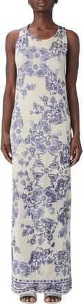 Liu Jo Femme, Robes, Multicolore, Taille: 42 FR Abito lungo in maglia stampata