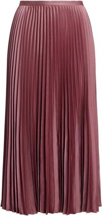 Lauren Ralph Lauren Damen Plisseerock aus Satin-Charmeuse