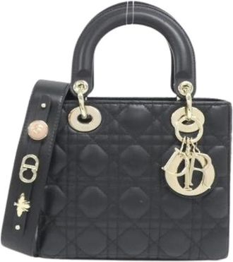 Dior Pre-owned Lady Dior Lambskin Bag - Femme - Pre-owned - Noir - Taille: ONE Size
