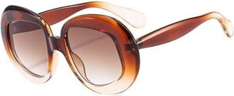 Generic Lunettes De Soleil &Agrave; Monture Large For Hommes, Id&eacute;ales For Les D&eacute;placements Quotidiens Et Vacances For Femmes(Brown)