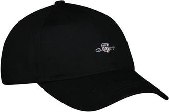 GANT Shield Cotton Twill Cap Casquette de Baseball, Noir, Taille Unique Mixte